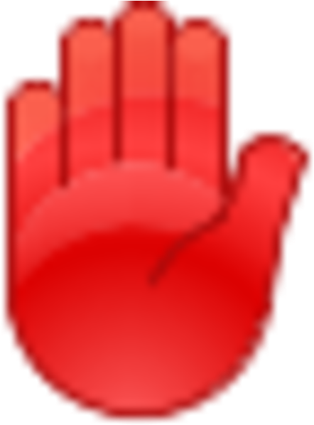 Download Banner Hand Stop Clipart - Stop Red Hand Clipart PNG Image ...