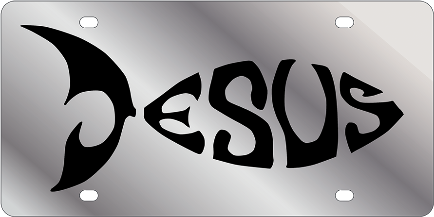 Download Christain Faith Jesus Fish Stainless Steel License - Vehicle ...