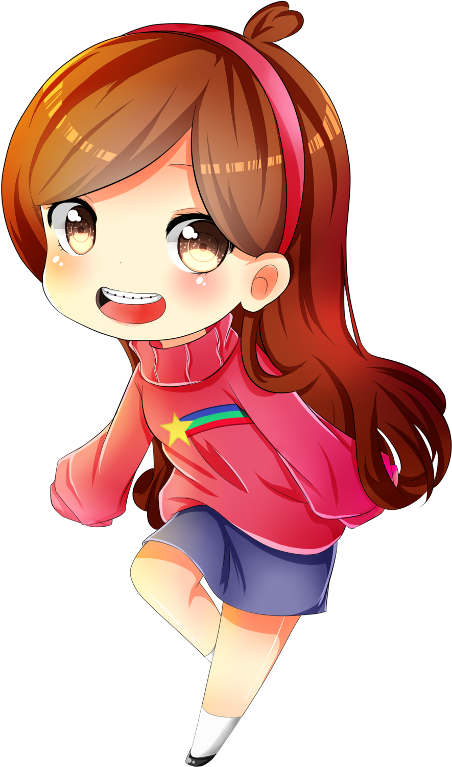 Download Bill Dipper Anime Chibi - Mabel Gravity Falls Chibi PNG Image ...
