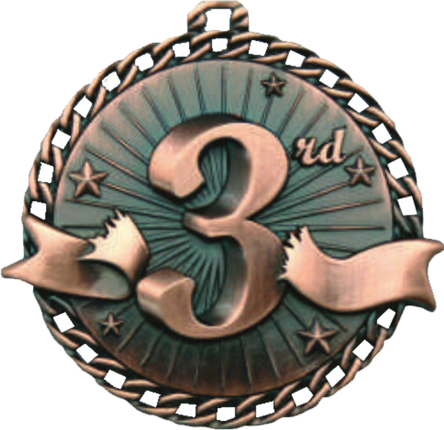 G1m33z 3rd Place Med - Ribbon Burst 3rd Place Medal - Free Transparent ...