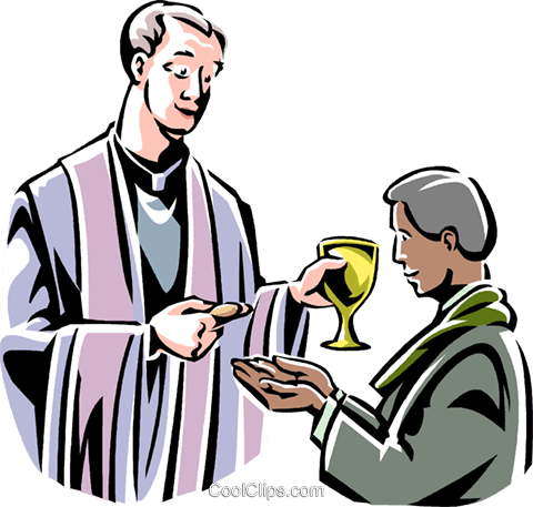 Christian Mass/communion Royalty Free Vector Clip Art - Catholic Priest ...
