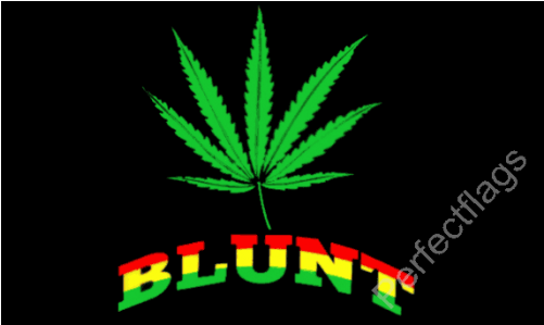 Download Blunt Flag - 5" X 3" Blunt Marijuana Leaf Flag PNG Image with ...
