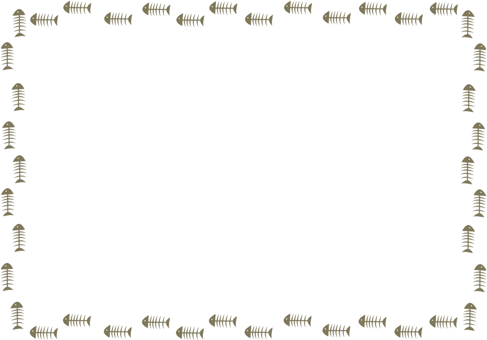 Free Digital Fishbone Animal Frame Png - Cat - Free Transparent PNG ...