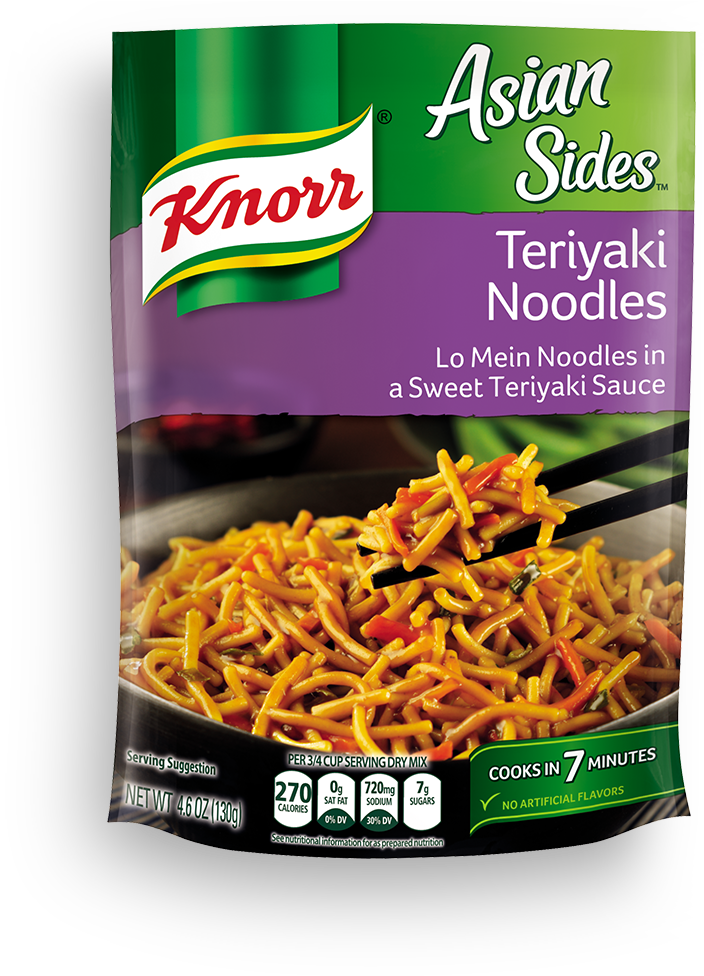 Download Knorr Asian Sides Teriyaki Noodles PNG Image with No ...
