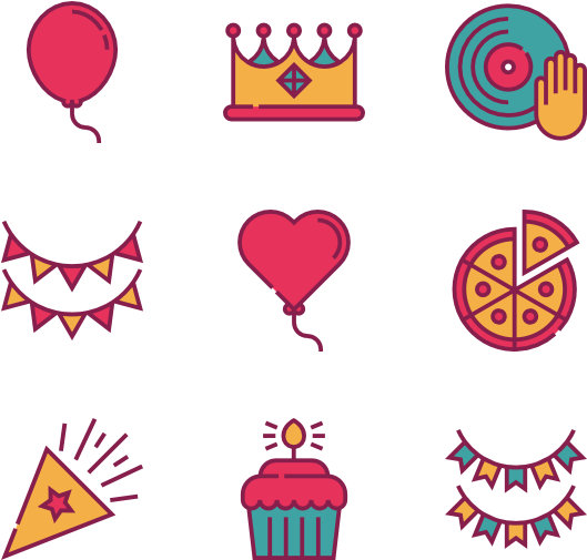 Birthday Party - Birthday Party Icons Png - Free Transparent PNG ...