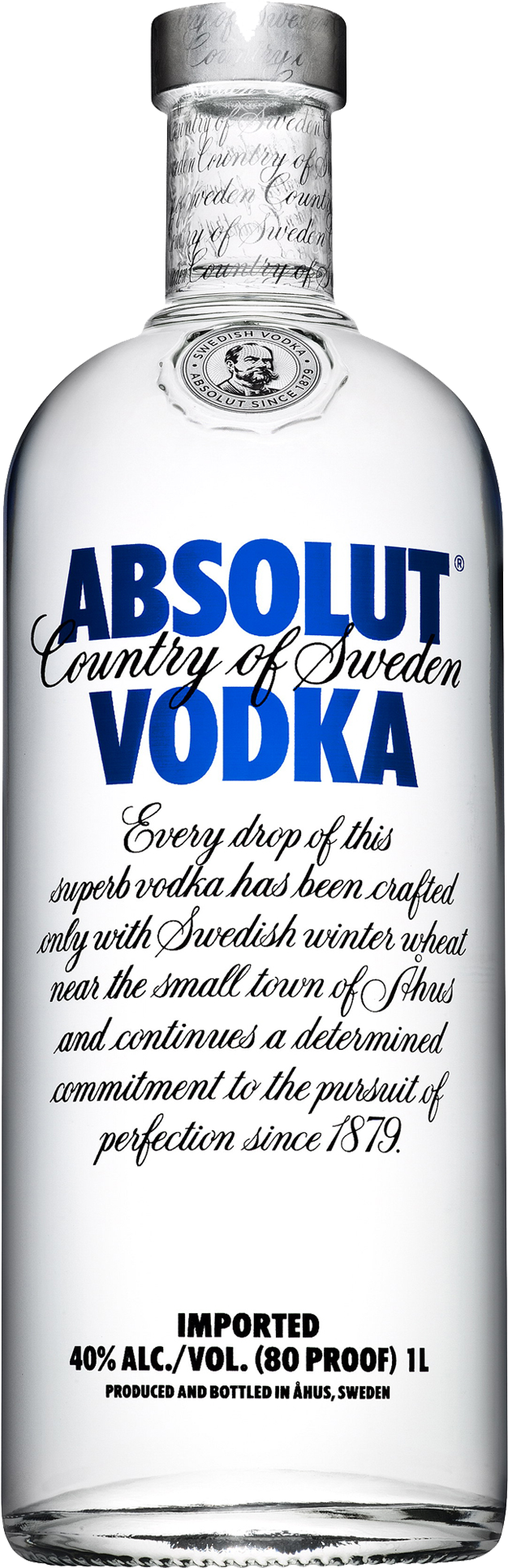 Absolut Vodka 1l - Absolut Vodka Blue 750ml - Free Transparent PNG ...