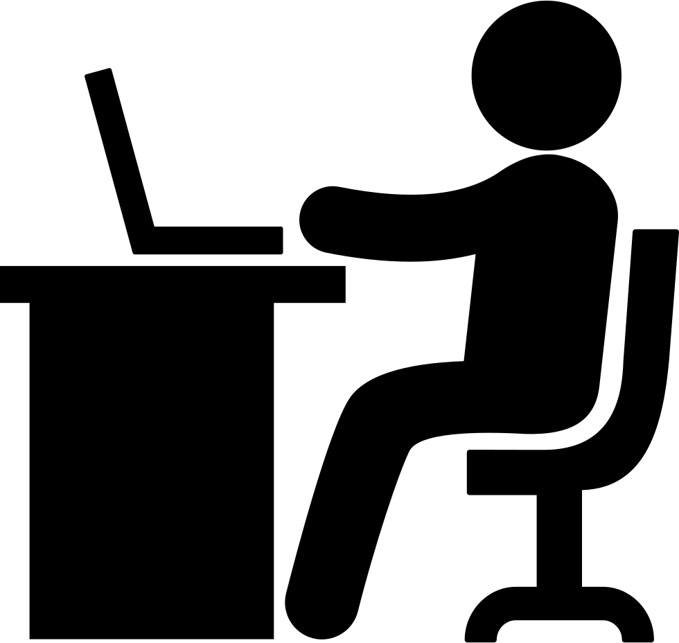 Working With Laptop Vector - People Work Icon - Free Transparent PNG ...