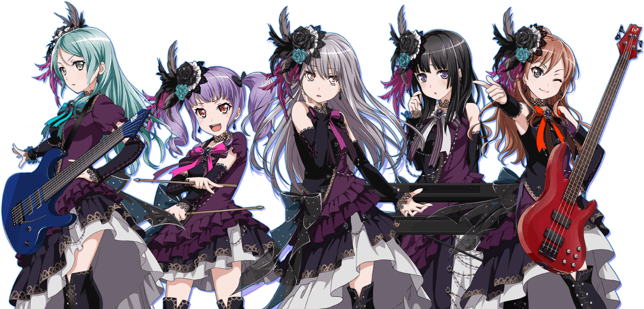 Bang Dream Wallpapers - Roselia ガルパ - Free Transparent PNG Download ...