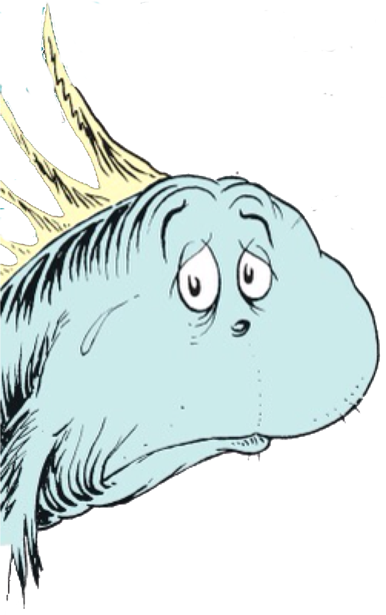 Sad Fish - Png - Sad Dr Seuss - Free Transparent PNG Download - PNGkey