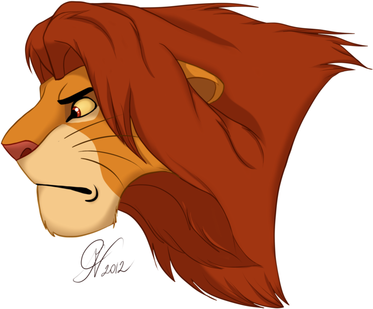 Download Adult Simba - Lion King Simba Profile PNG Image with No ...