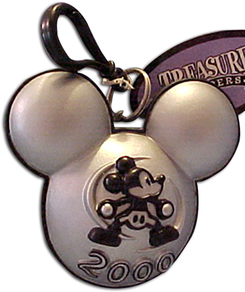 Download Mickey Treasure Keeper Silhouette 2000 Disney Keychain ...