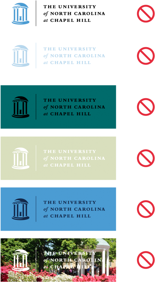 Download Examples Of Incorrect Logo Modifications And Usage - Unc Color ...