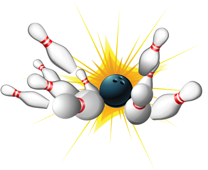 Download Bowling Strike Png Clip Art Library Library - Bowling Pin ...