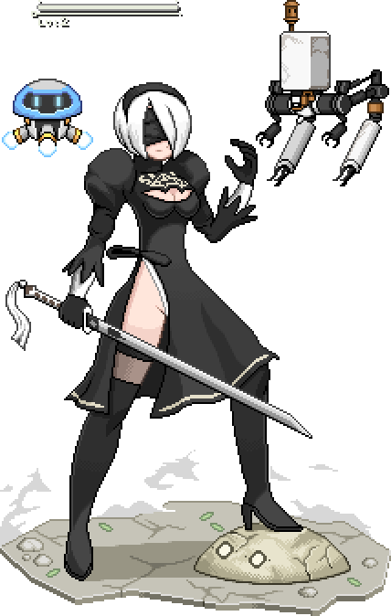 Download 2b From Nier Automata - Nier: Automata PNG Image with No ...