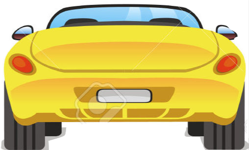 Free Back Of Car Clipart - Cartoon Car Back Png - Free Transparent PNG ...