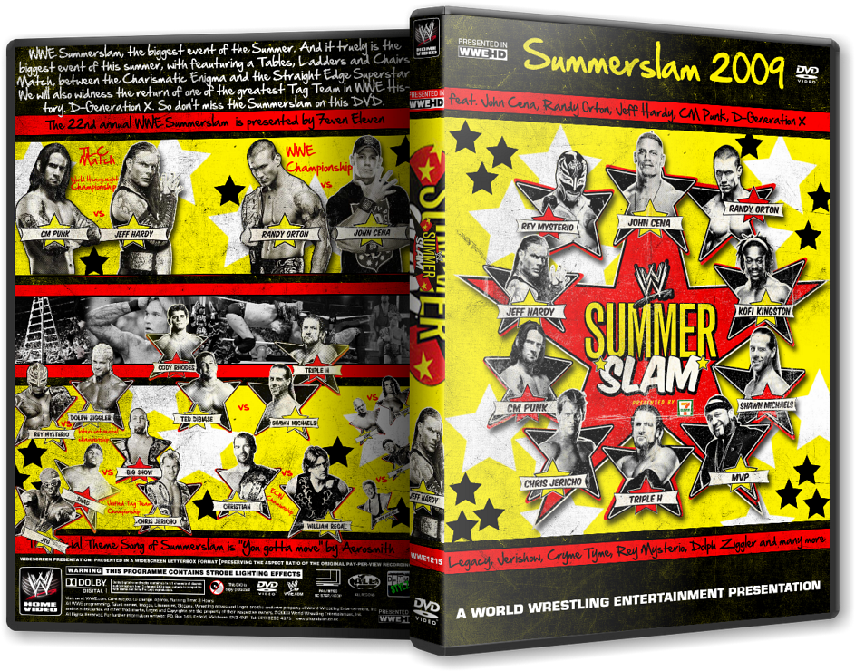 Wwe Summerslam 2009 Dvd Cover Photo Wwe Summerslam - Wwe Summerslam ...