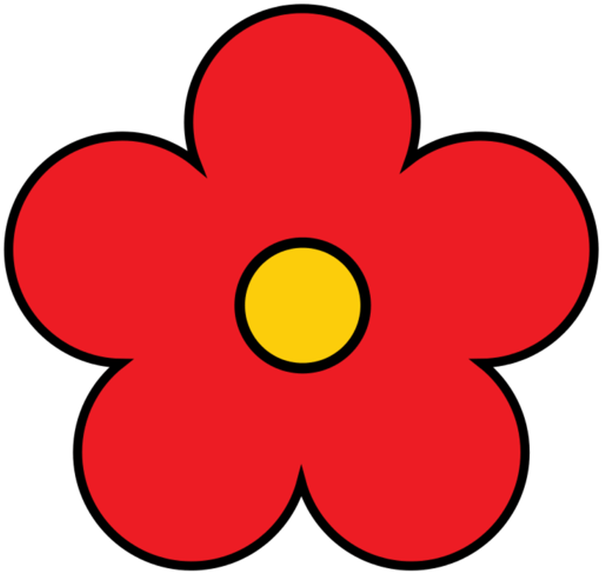 Red Flower Clipart