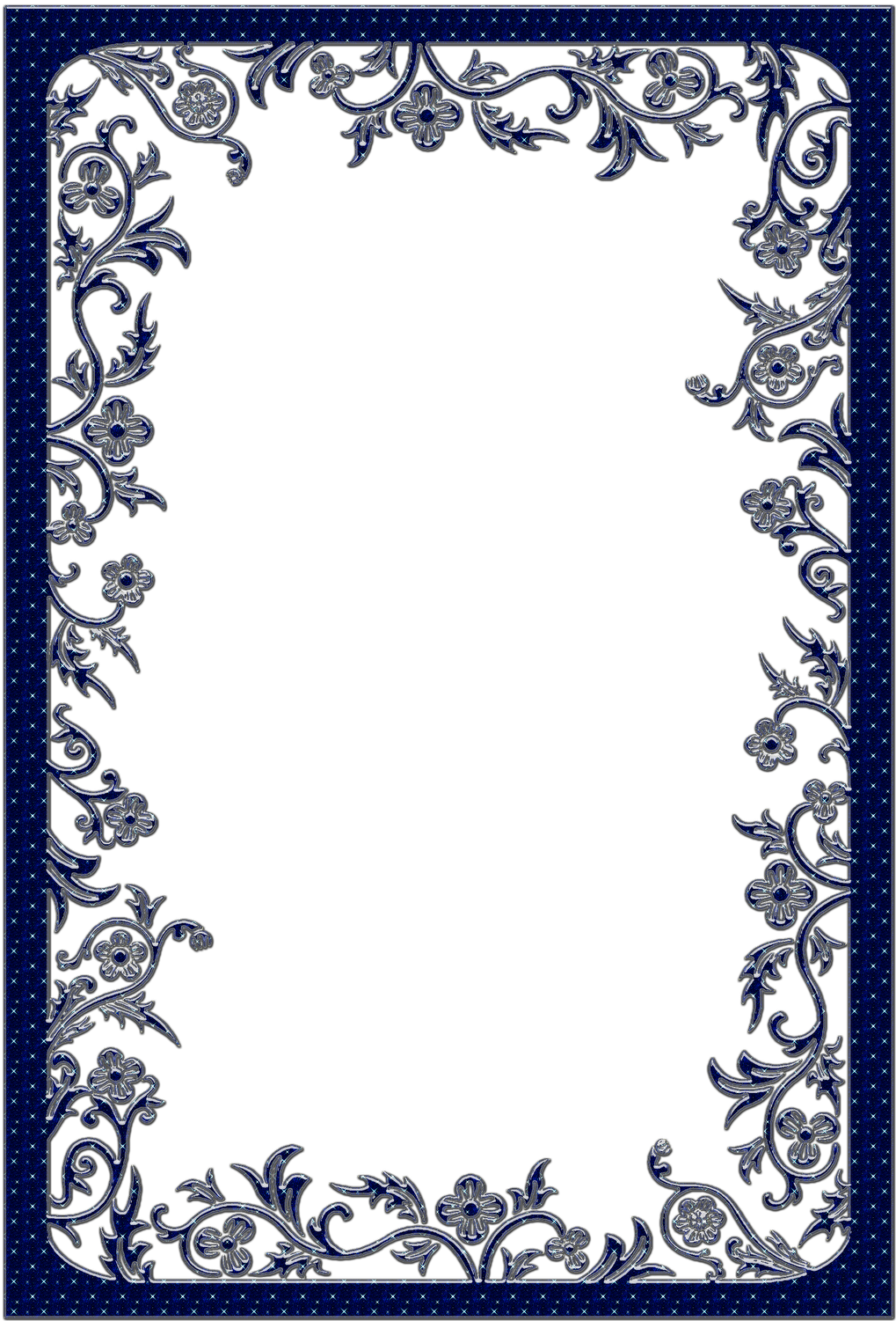 Dark Blue Border Png