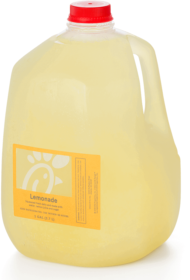 Download Gallon Chick Fil A® Lemonade - Gallon Of Lemonade Png PNG Image with No Background ...