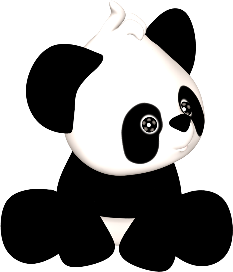 Download Cute Panda Png Picture - Cartoon Panda With Transparent ...