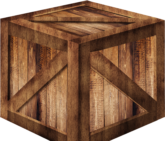 3d Wooden Box Png Free - Wooden Crate Transparent Background - Free ...