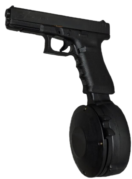 Download Share This Image - Glock 22 Drum Magazine PNG Image with No ...