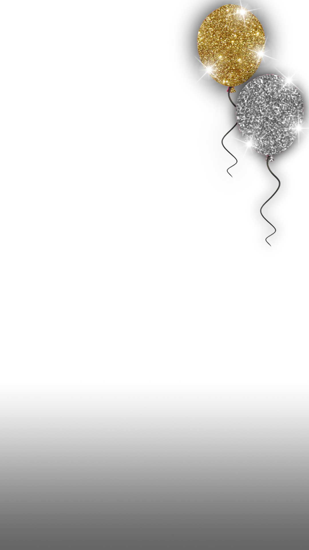 Download Balloons Birthday Snapchat Filter - Gold Glitter Balloon Png ...