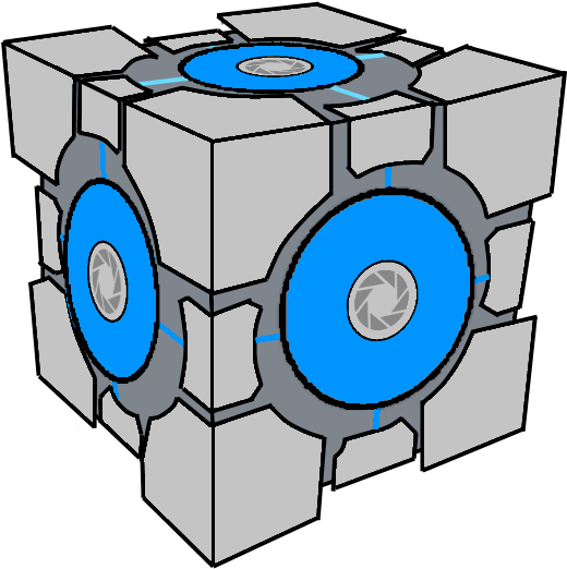 Download Portal Clipart Portal 2 - Portal 2 Cube Png PNG Image with No ...