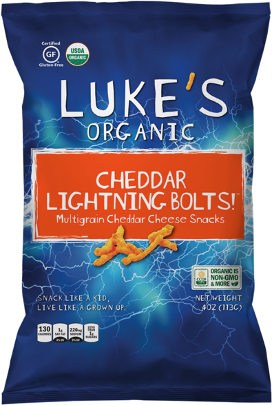 Download Cheddar Lightning Bolts - Lukes Organic Cheddar Cheese Snacks ...