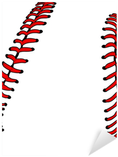 Baseball Laces Or Softball Laces Vector Image Sticker - Basesball Laces ...