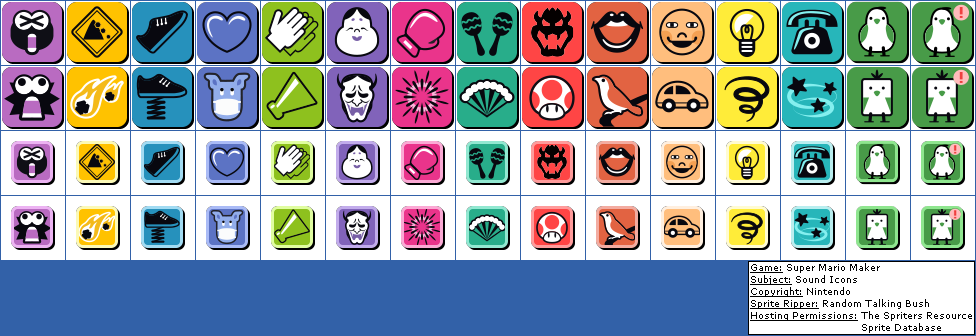 Download Click For Full Sized Image Sound Icons - Super Mario Maker ...