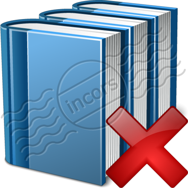 Download Books Blue Delete 8 Image - Delate Book Icon Tanspartent PNG ...
