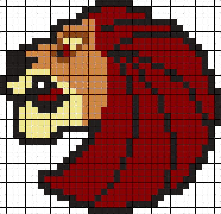 Download Mufasa Seven Lions Logo Fusebeads Perler Bead Pattern - Perler ...