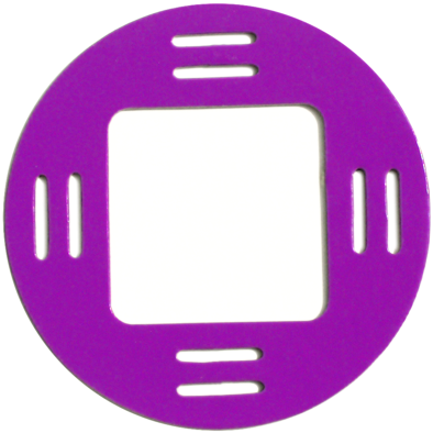 Purple Picture Frame Fobbie - Circle - Free Transparent PNG Download ...