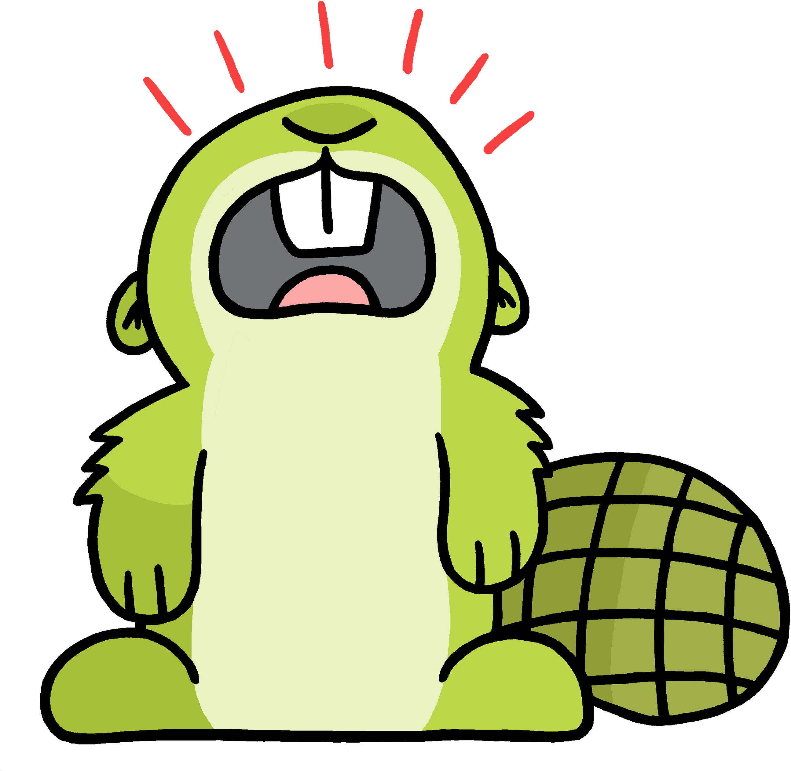 Download Very - Crying Beaver Cartoon PNG Image with No Background ...