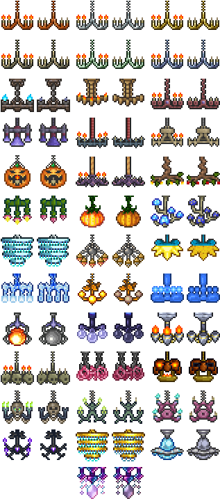 Chandelier - Terraria Chandelier - Free Transparent PNG Download - PNGkey