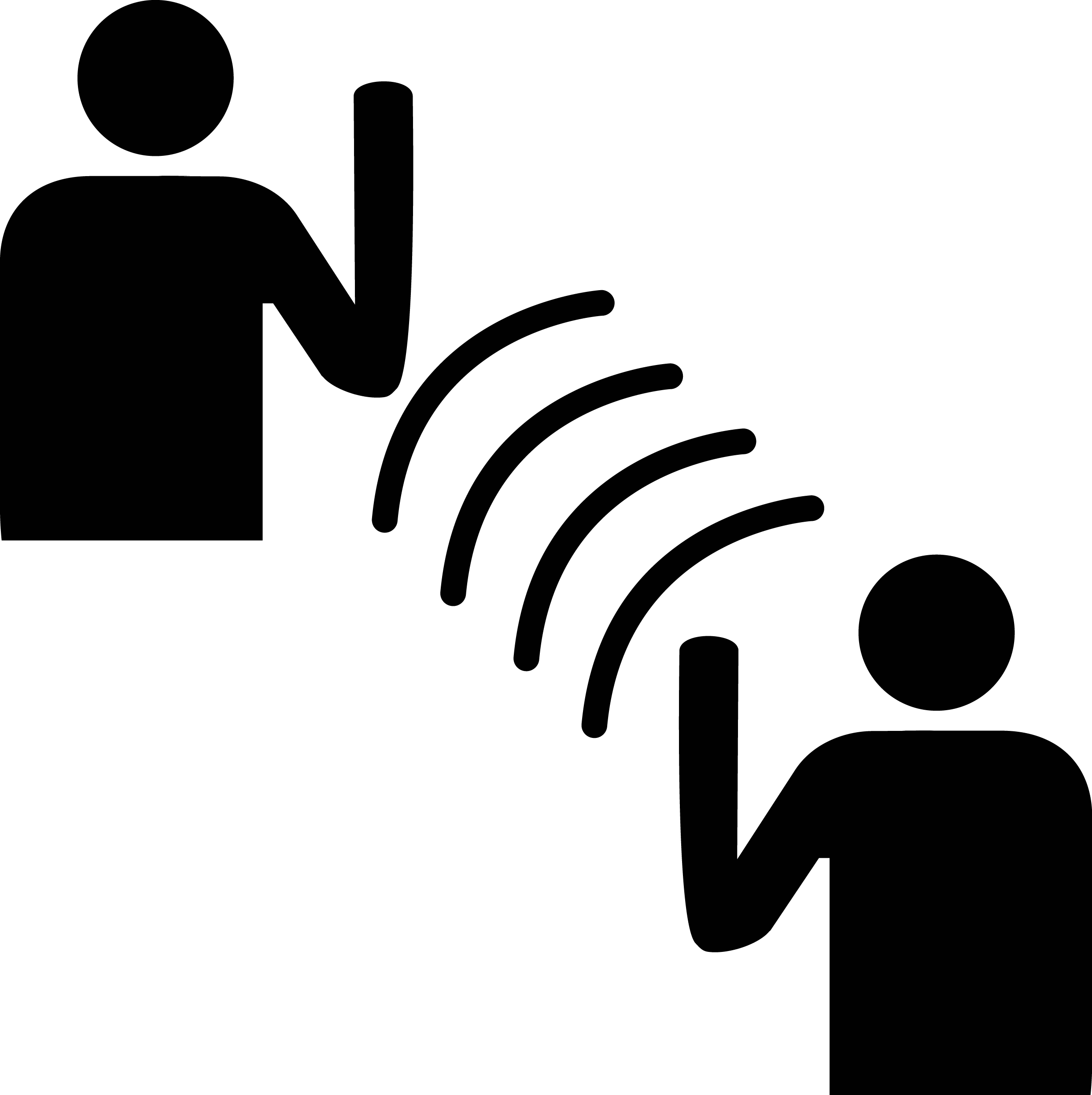 Communication Icon Png - People Waving At Each Other - Free Transparent ...