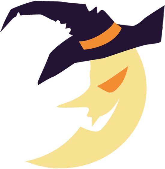 Haunted Clipart Halloween Full Moon - Haunted Moon Clipart - Free ...