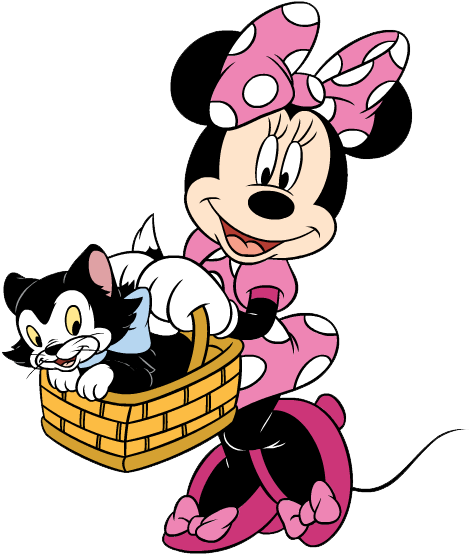 Free Minnie Mouse Clip Art - Minnie Mouse And Figaro - Free Transparent ...