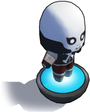 Download Crossbones Bobblehead - Cartoon PNG Image with No Background ...