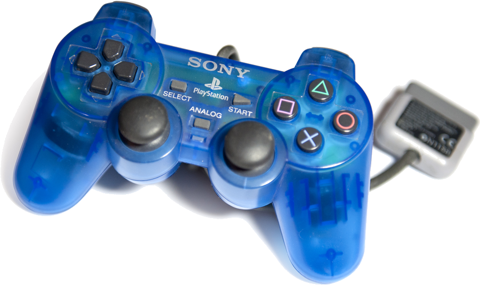 Download Transparent Blue Dualshock - Blue Transparent Ps2 Controller ...