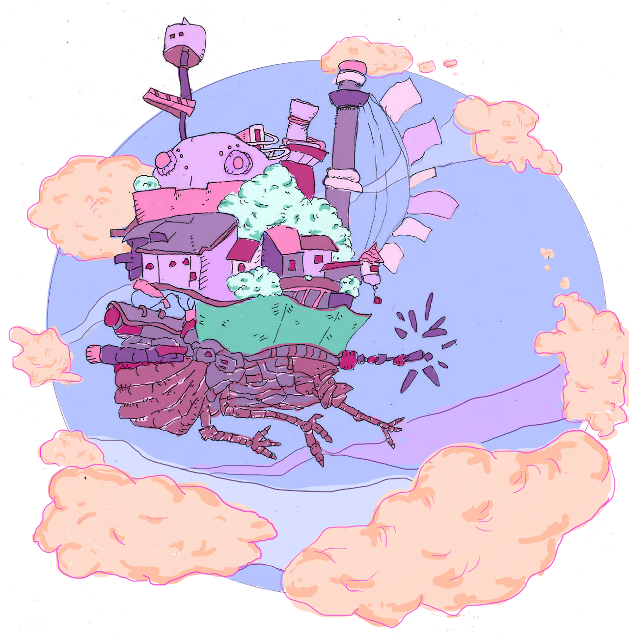 Download Howl's Moving Castle Sarlis PNG Image with No Background ...