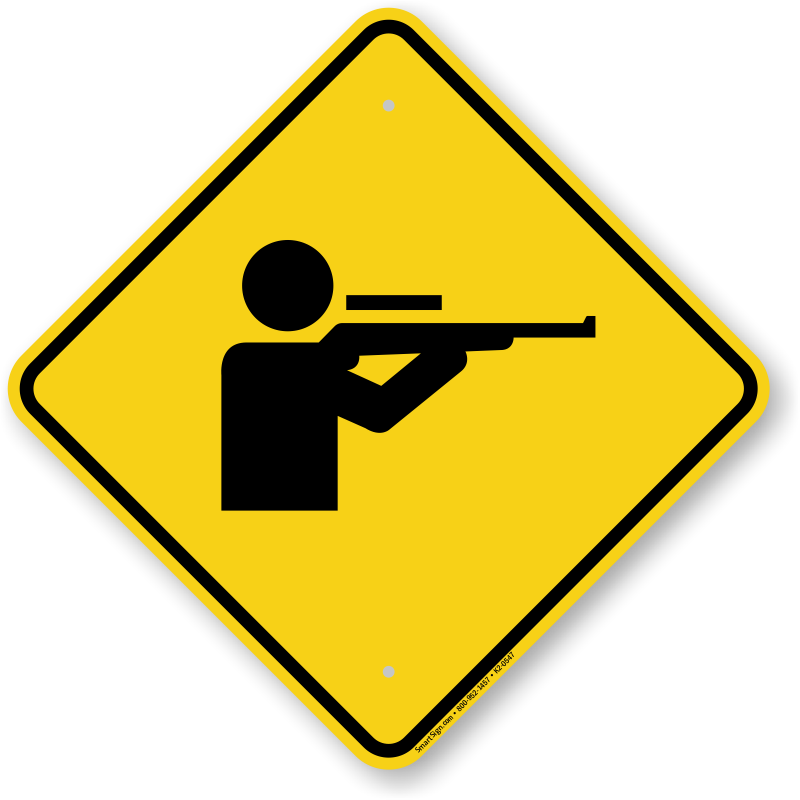 Download Rifle Range Symbol Sign - Low Ground Clearance Sign PNG Image ...