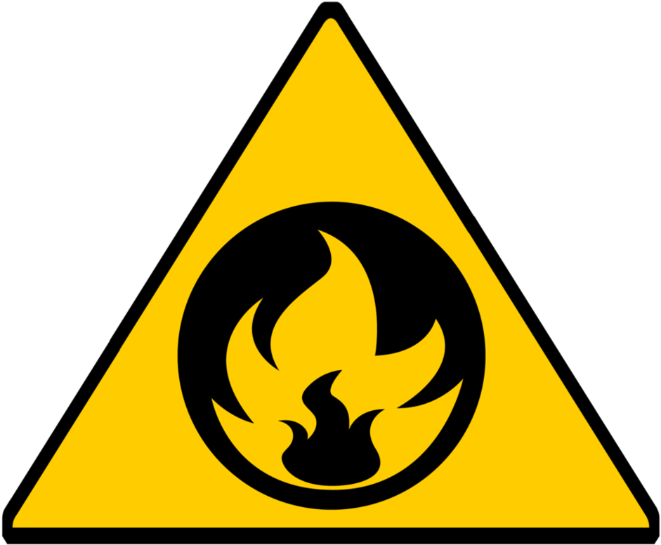Caution Symbol Clip Art Medium Size - Fire Warning Sign Png - Free ...