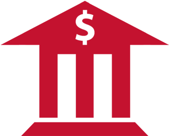 Download Icon Member Banks - Bank Icon Png Red PNG Image with No ...