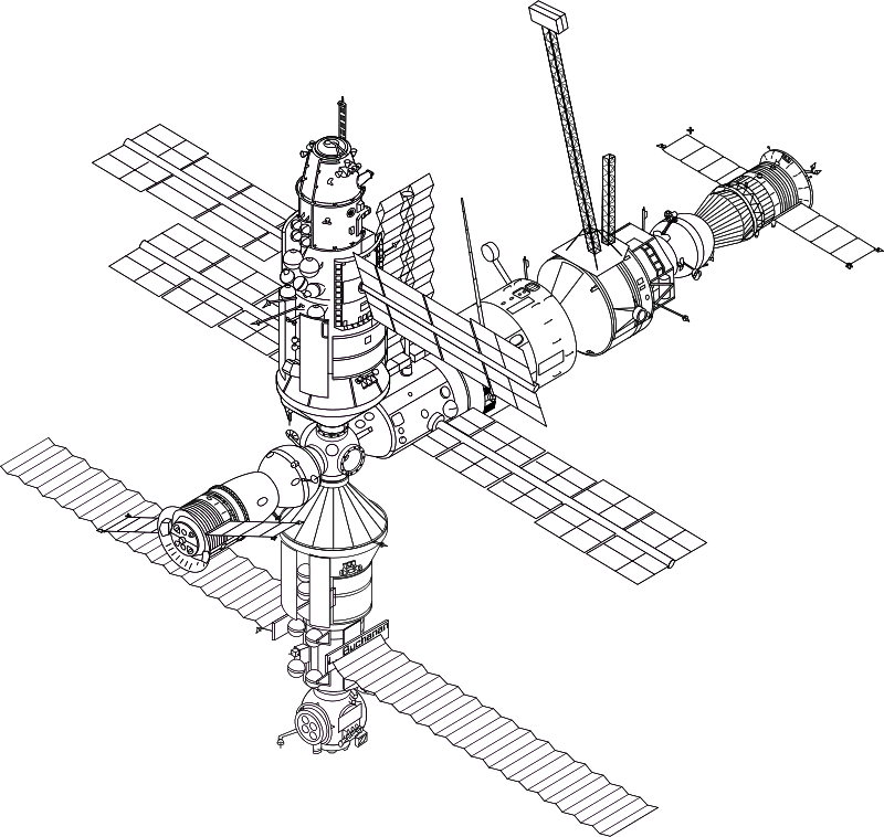 Download International Space Station Drawing PNG Image with No ...
