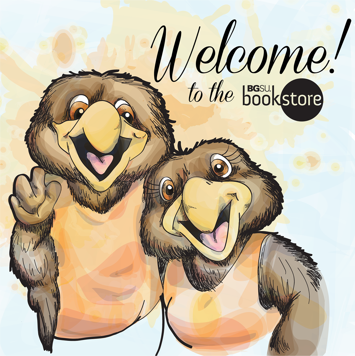 Download A Welcome Sign Made For The Entrance Of The Bookstore, - Bgsu ...