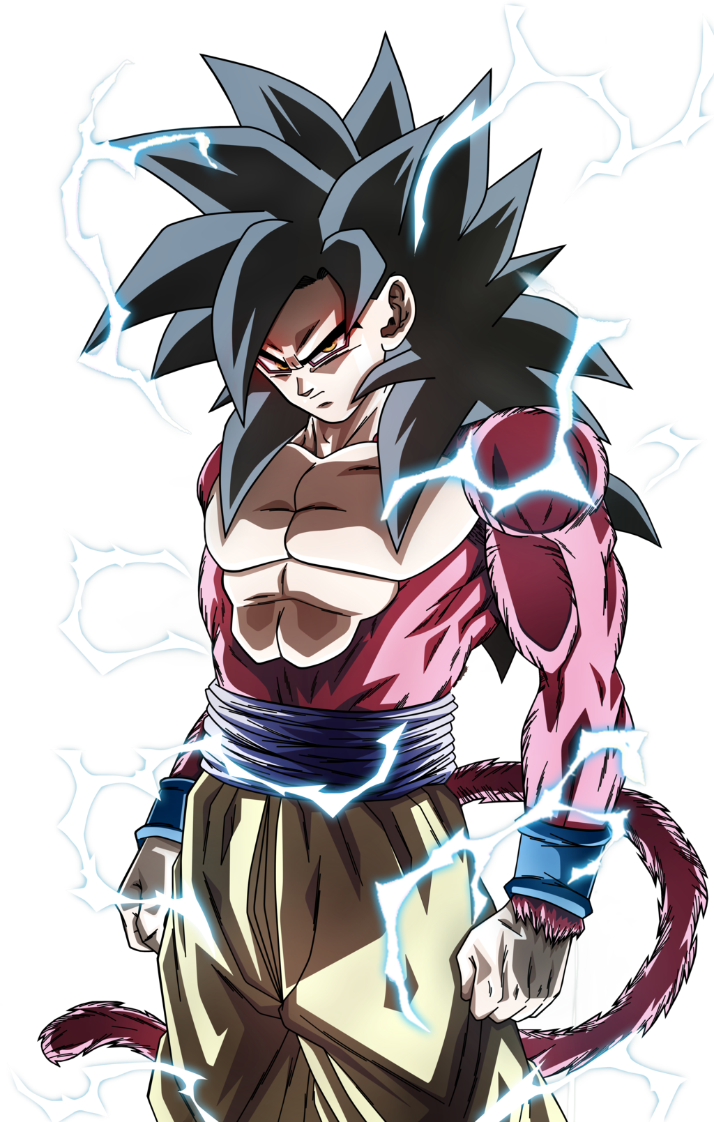 Download The Original Ssj God Form - Goku Ssj 4 Png PNG Image with No ...