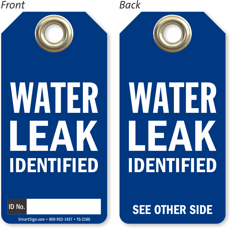 Download Water Leak Identified Tag - Water Leak Tag PNG Image with No ...