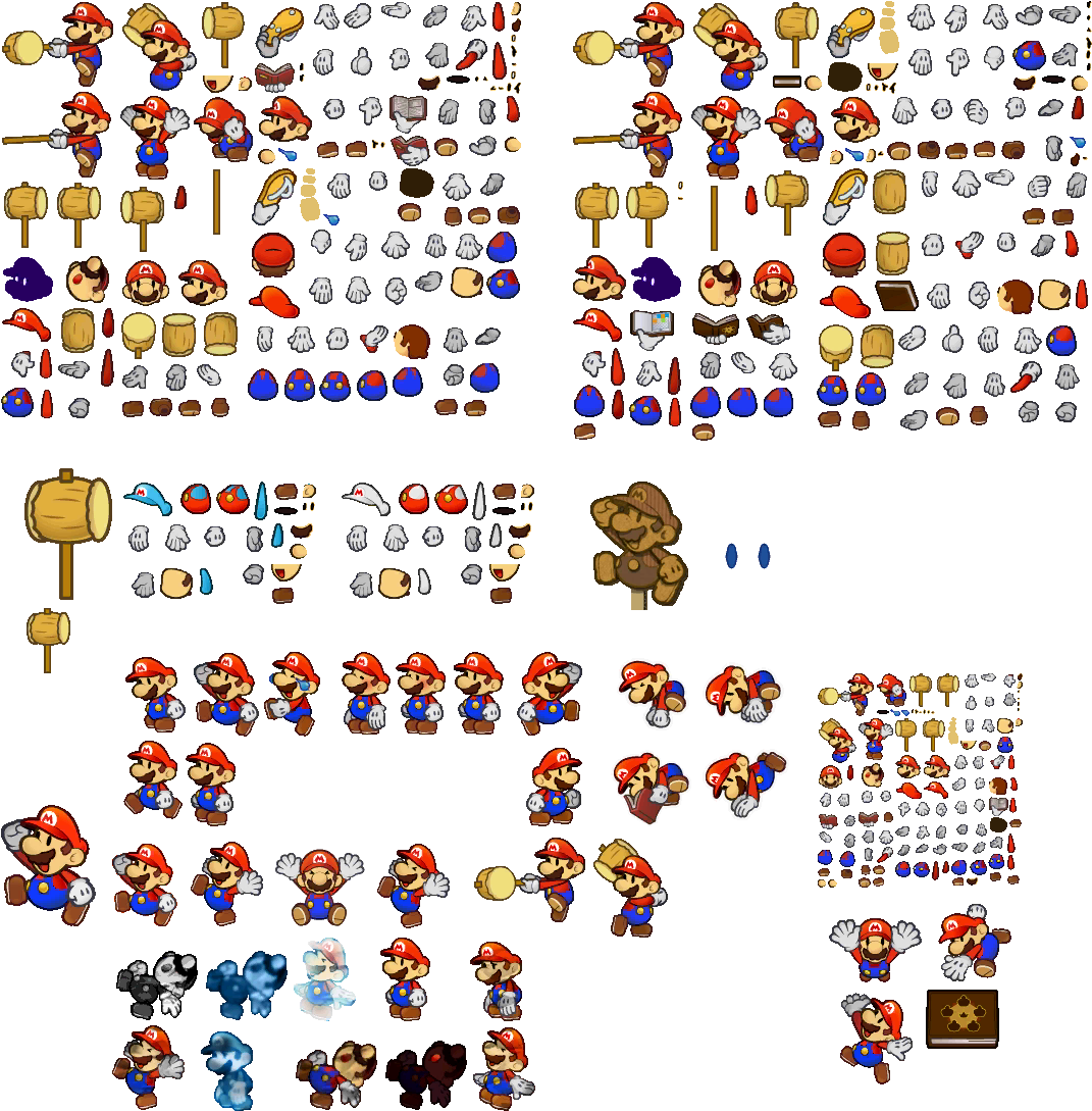 Click For Full Sized Image Mario - Paper Mario Mario Sprites - Free ...